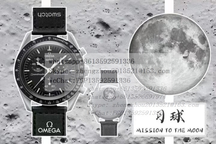 OMEGA Swatch X Omega Moonwatch Mercury CER/NY Black Qtz Swatch X Omega ...